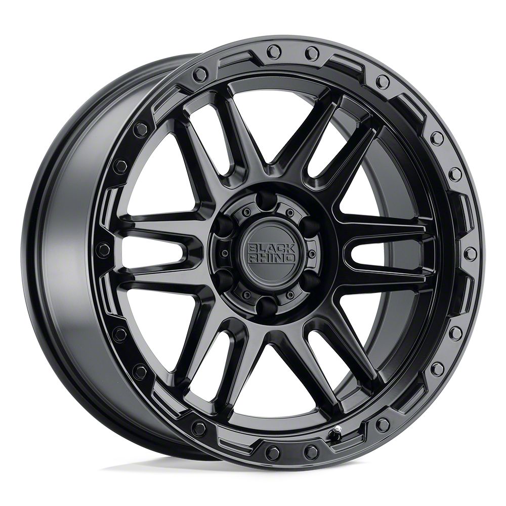 Black Rhino Bronco Apache Matte Black with Black Bolts 6-Lug Wheel ...