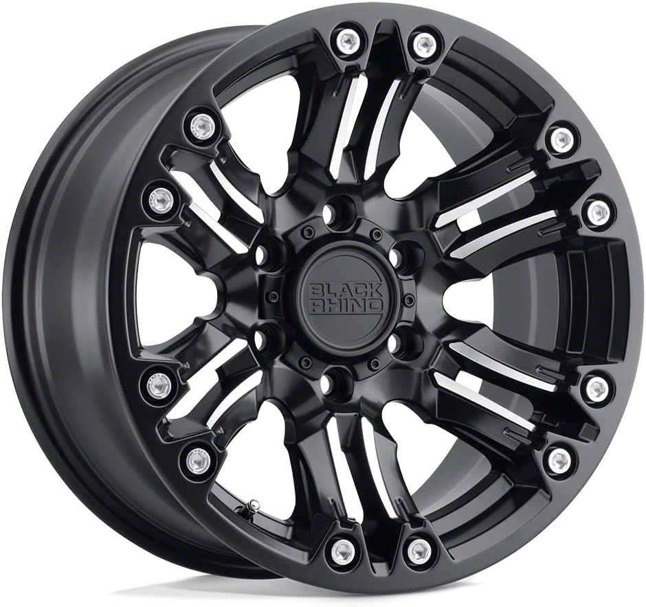 Black Rhino Bronco Asagai Matte Black Machined with Stainless Bolts 6 ...