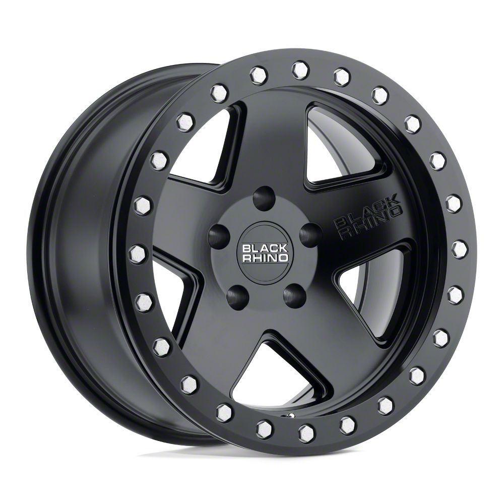 Black Rhino Bronco Crawler Matte Black 6-Lug Wheel; 17x9.5; -18mm ...