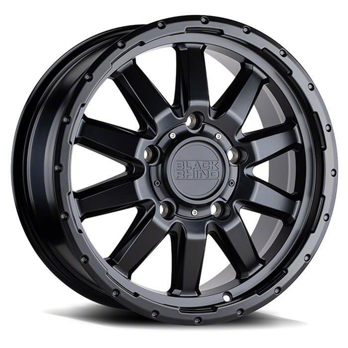 Black Rhino Bronco Excursion Matte Black 6-Lug Wheel; 18x8; 35mm Offset ...