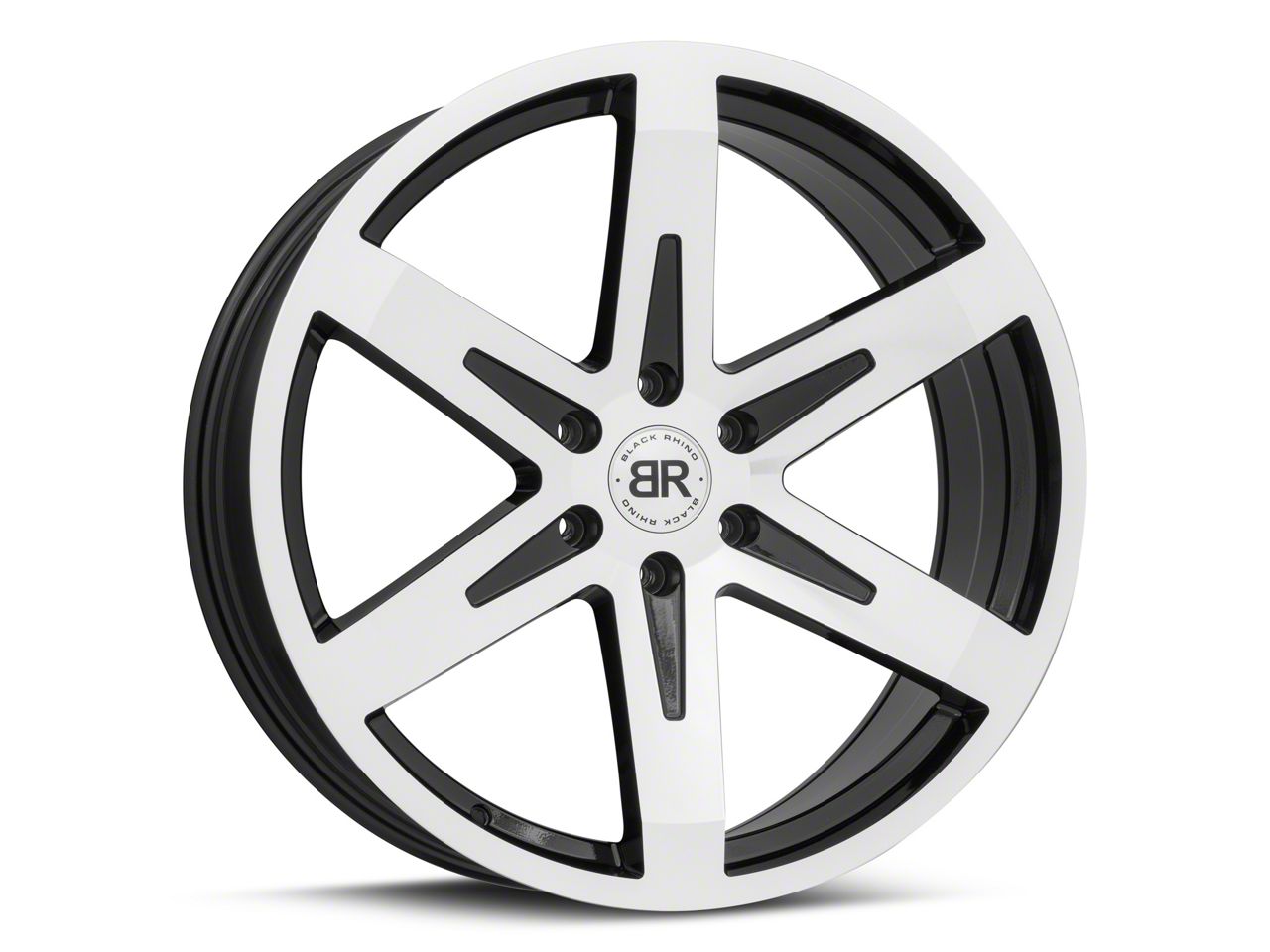 Black Rhino Bronco Peak Gloss Black with Mirror Cut Face 6-Lug Wheel ...