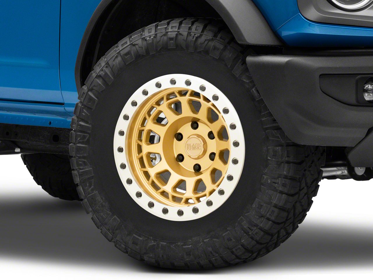 Black Rhino Bronco Primm Matte Gold 6-Lug Wheel; 17x8.5; -30mm Offset ...