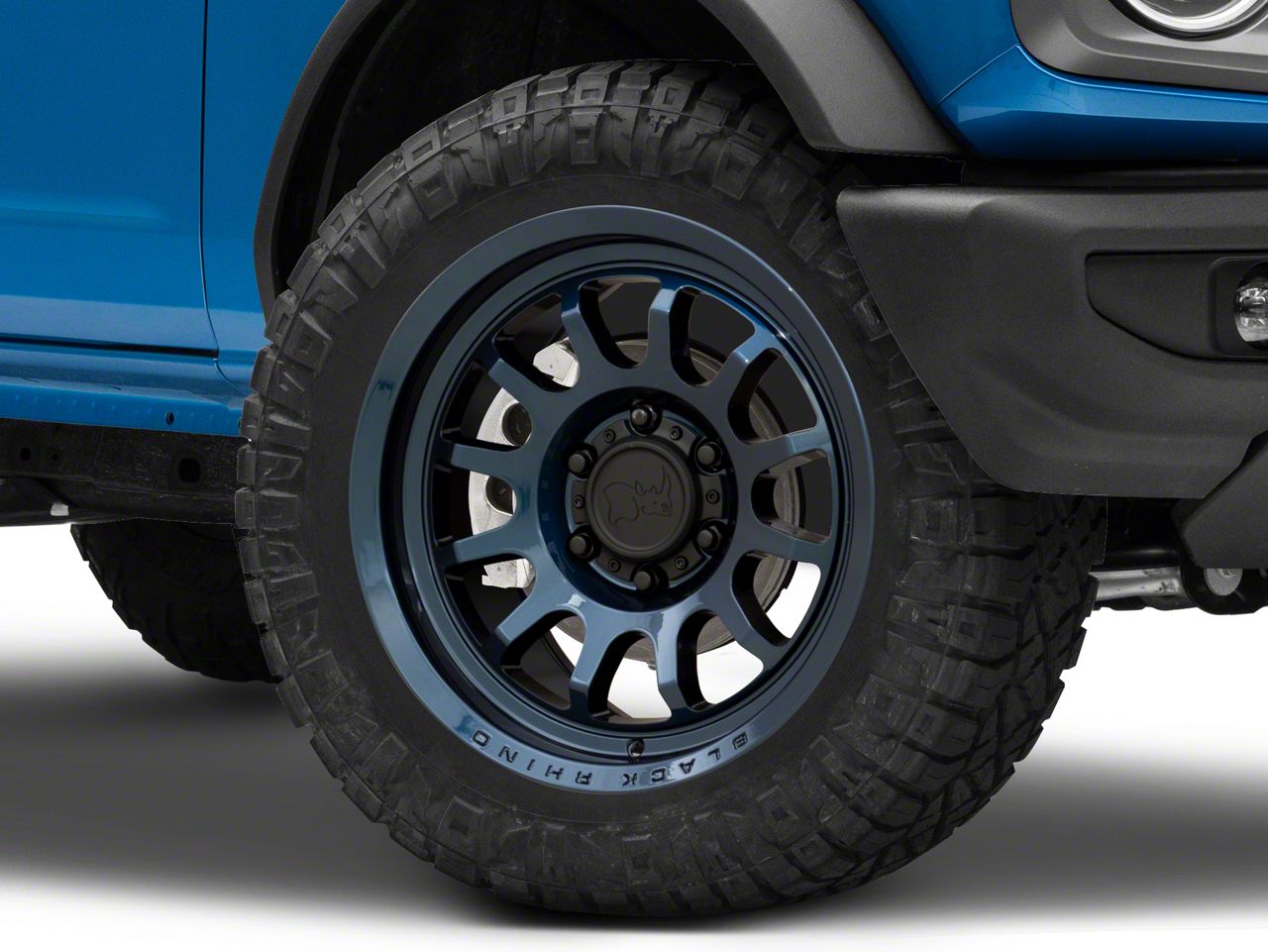 Black Rhino Bronco Rapid Midnight Blue 6-Lug Wheel; 20x9; 12mm Offset ...