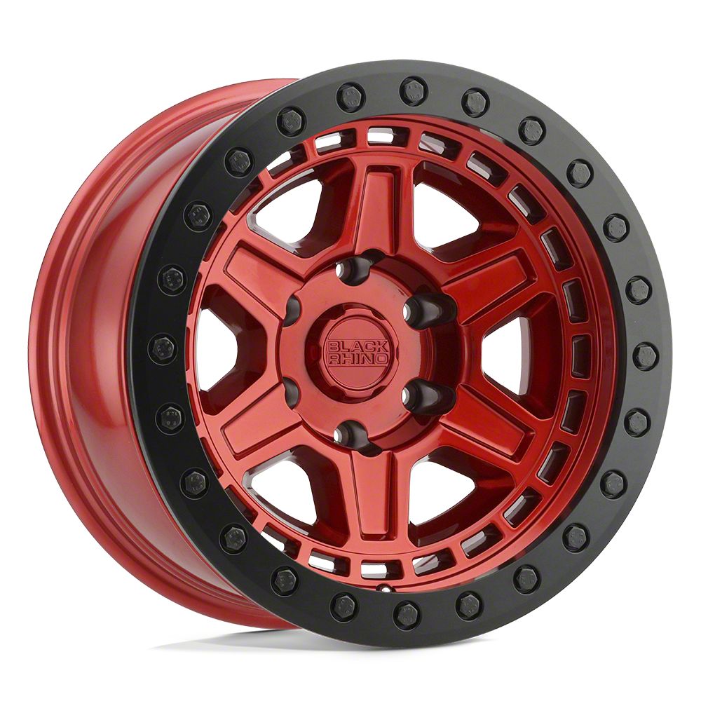 Black Rhino Bronco Reno Candy Red with Black Ring and Bolts 6-Lug Wheel ...
