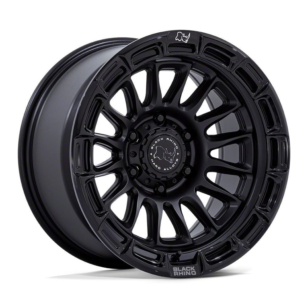 Black Rhino Bronco Rival Matte Black with Gloss Black Lip 6-Lug Wheel ...