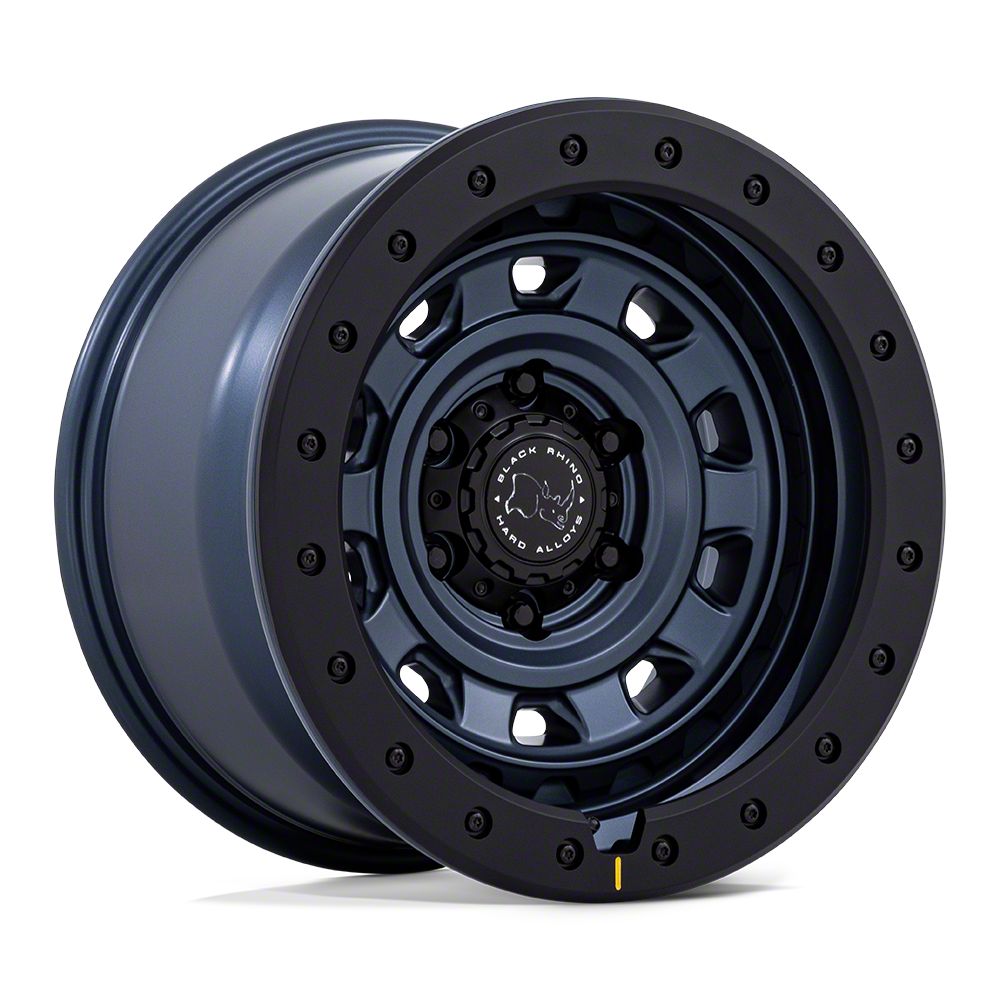 Black Rhino Bronco Xplorer Metallic Blue with Matte Black Lip 6-Lug ...