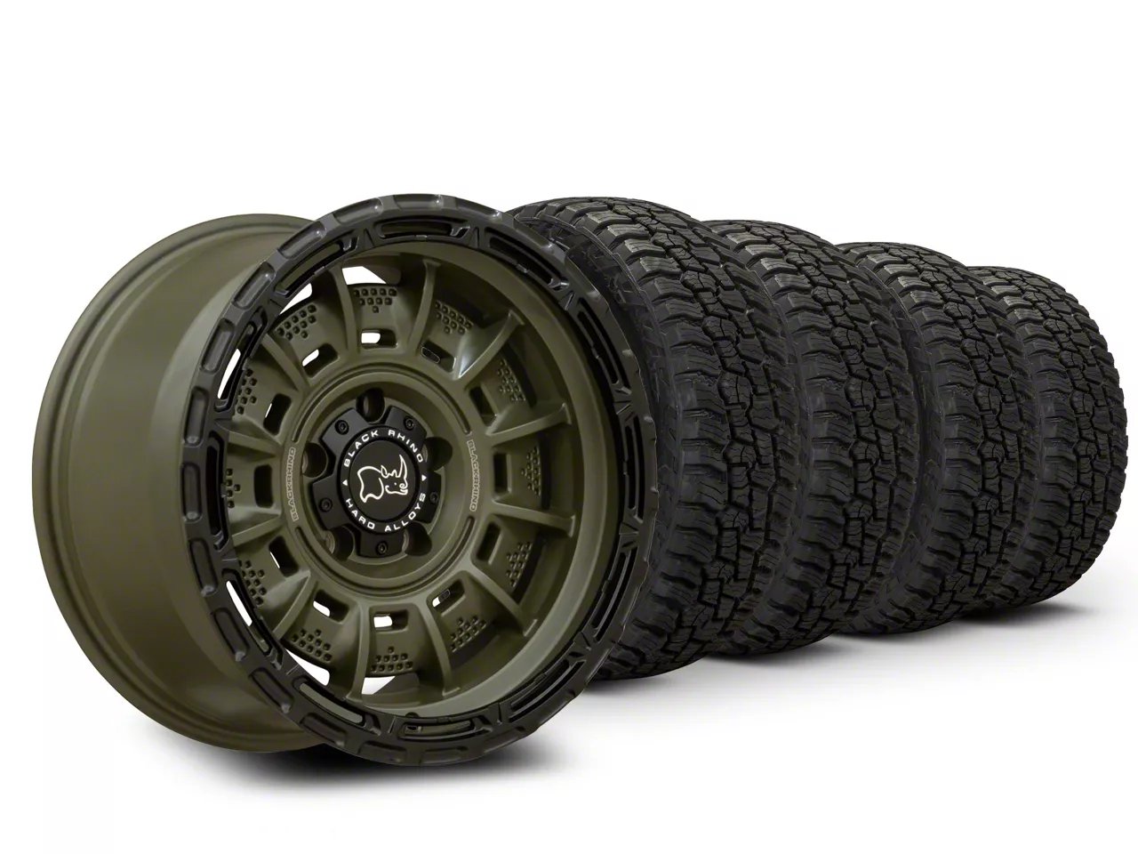 Black Rhino Jeep Gladiator 17x9 Black Rhino Legion & 33in Mickey ...