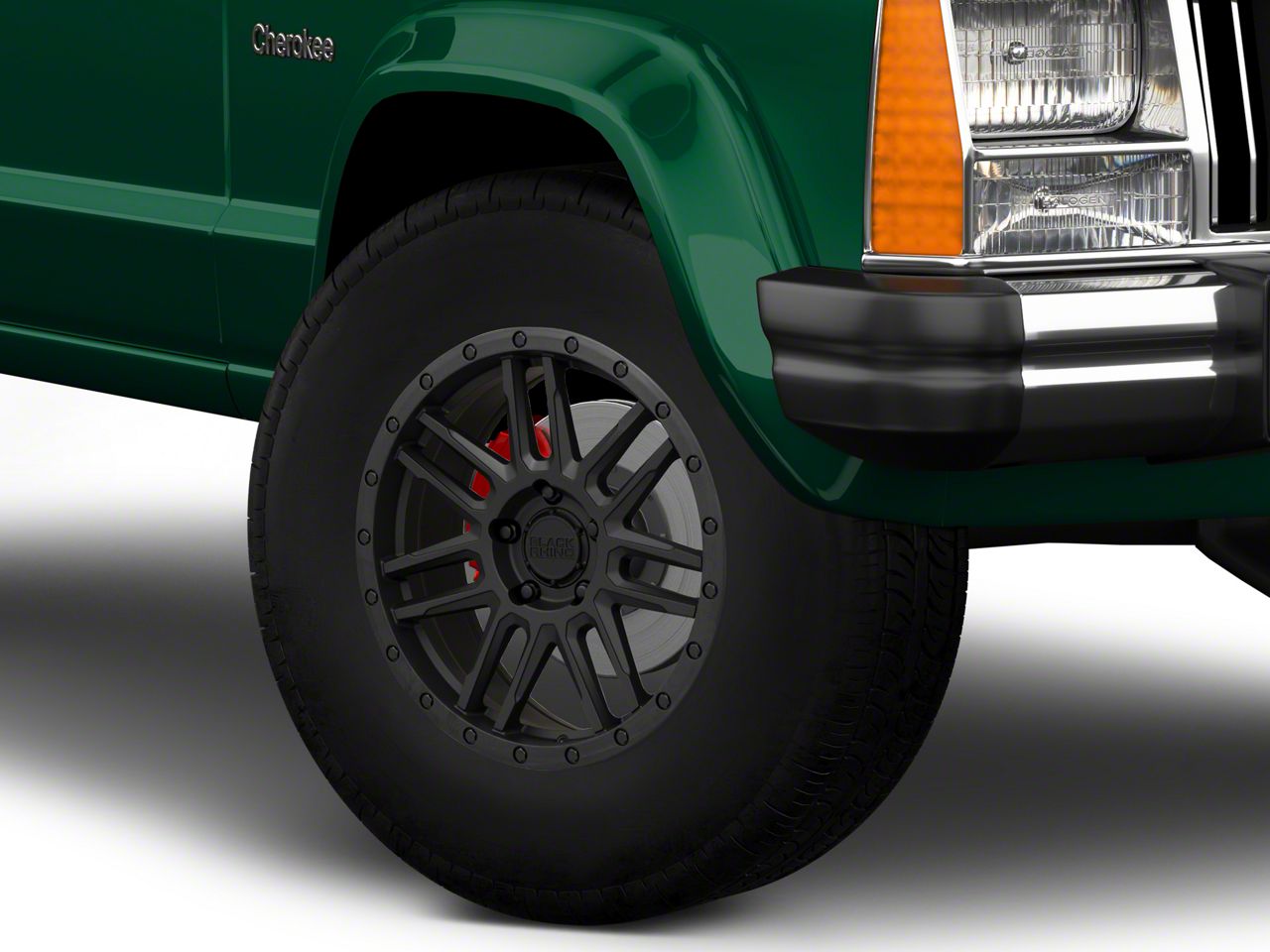 Black Rhino Jeep Cherokee Arches Matte Black Wheel; 15x7; 15mm Offset ...
