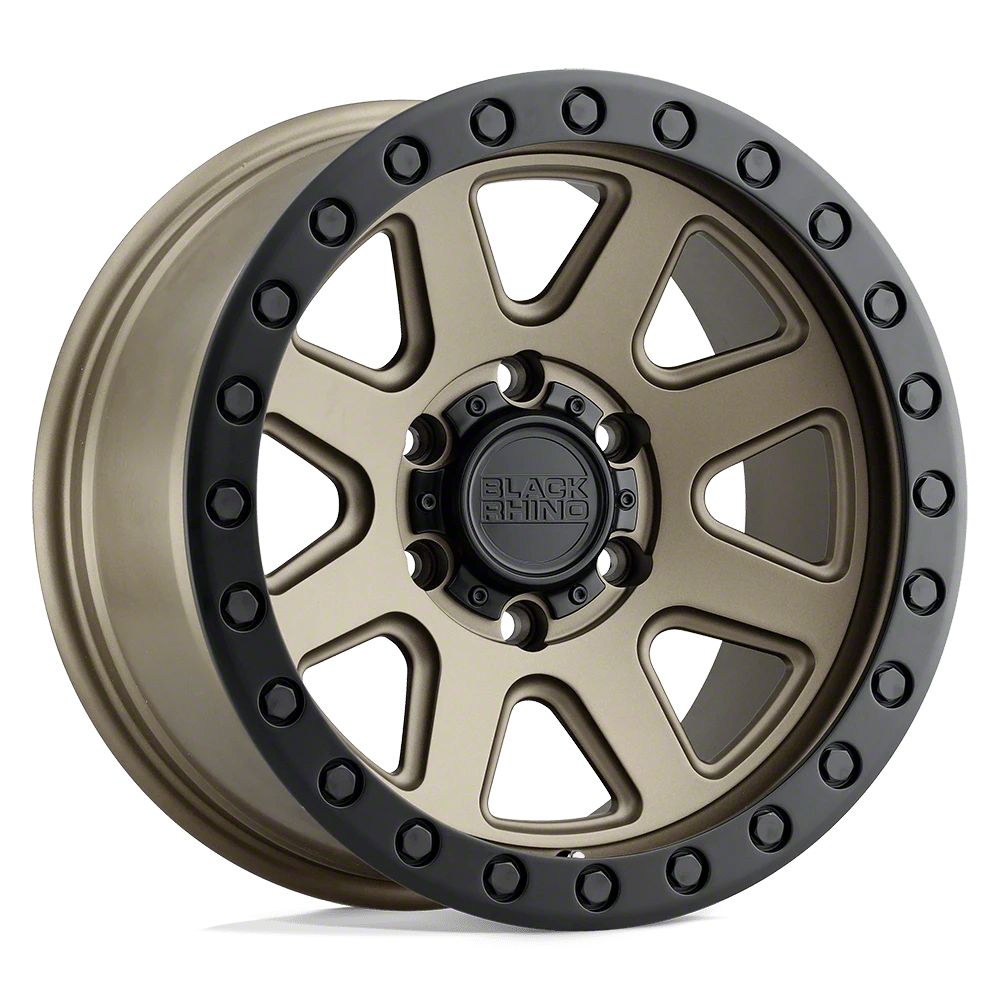 Black Rhino Jeep Gladiator Baker Matte Bronze with Black Ring Wheel; 20x9; -18mm Offset 2090BKR ...