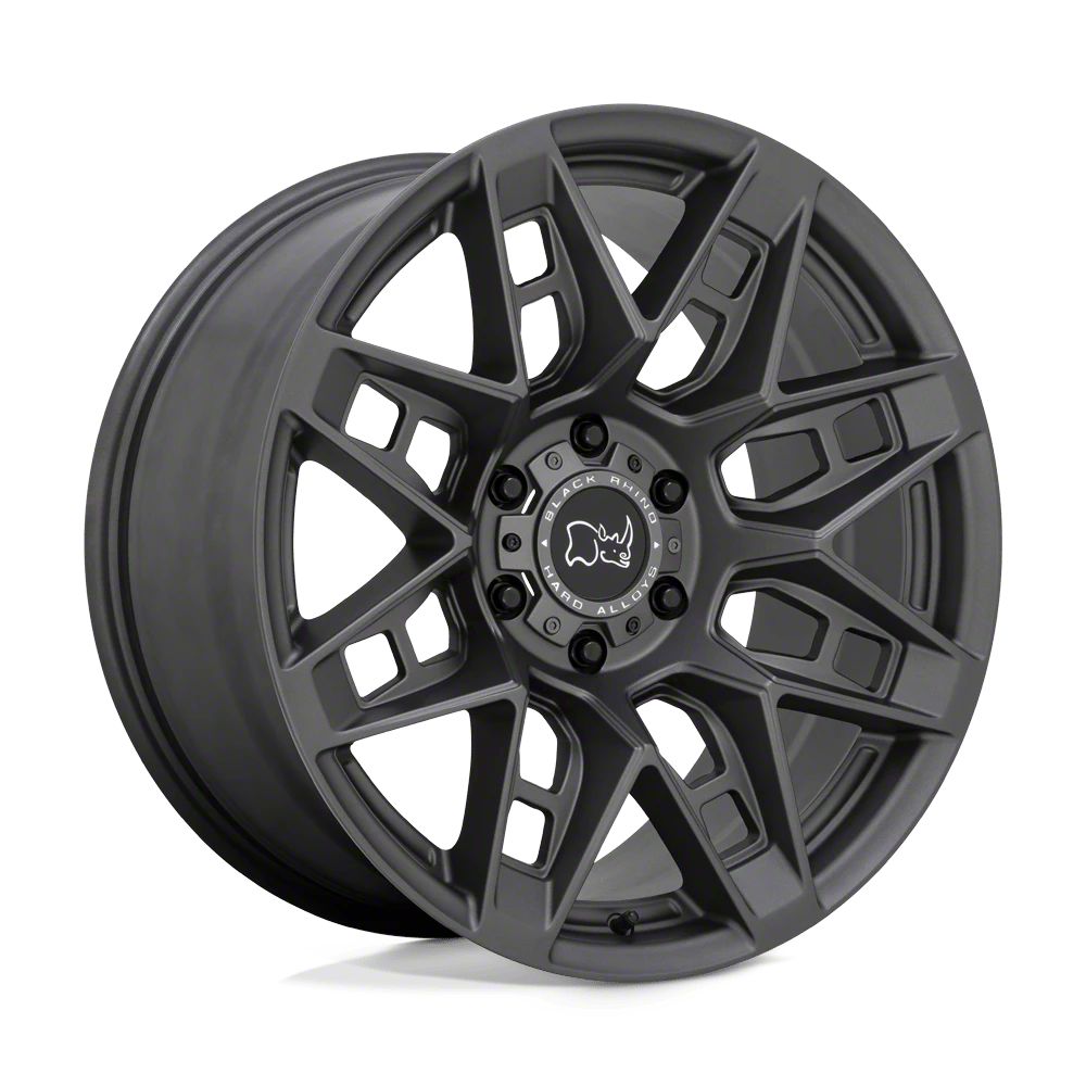 Black Rhino Jeep Gladiator Caprock Matte Gunmetal Wheel; 17x8.5; -18mm ...