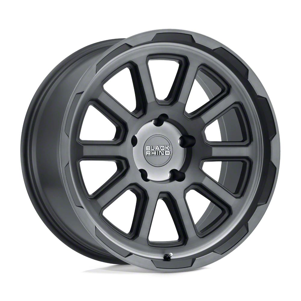 Black Rhino Jeep Gladiator Chase Brushed Gunmetal Wheel; 18x8; 10mm ...