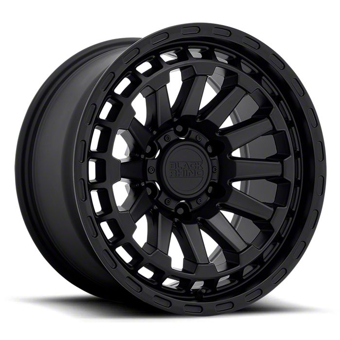 Black Rhino Jeep Gladiator Raid Matte Black Wheel; 18x9.5; -18mm Offset ...
