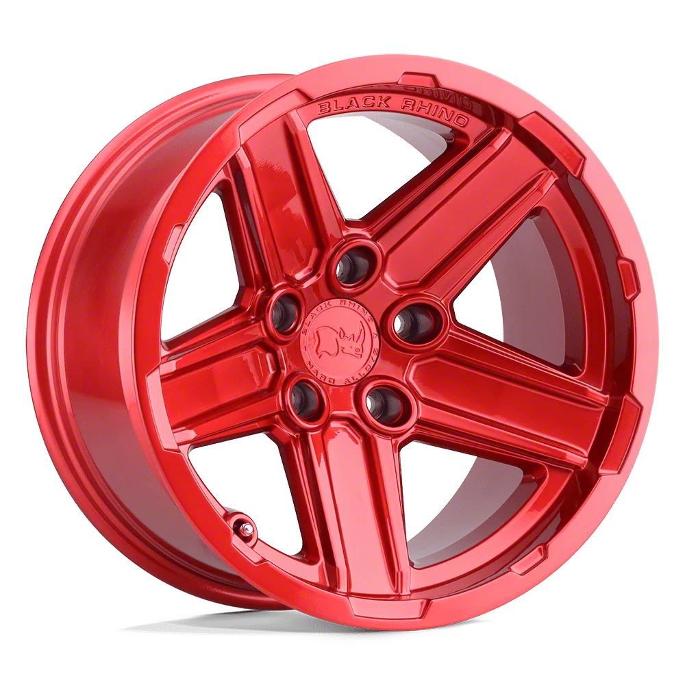 Black Rhino Jeep Gladiator Recon Candy Red Wheel; 18x9.5; -32mm Offset ...