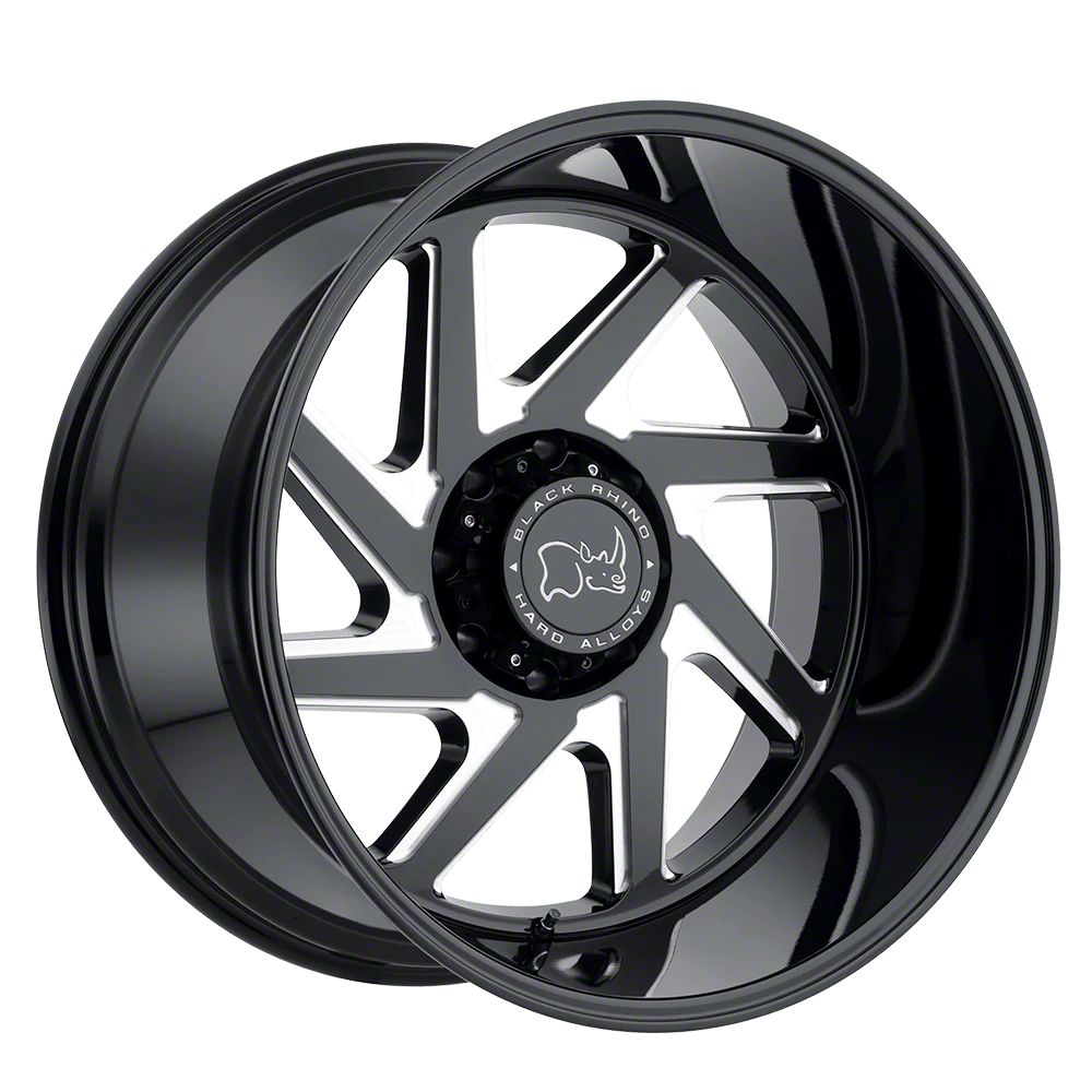Black Rhino Jeep Gladiator Swerve Gloss Black with Double Milled Spokes ...