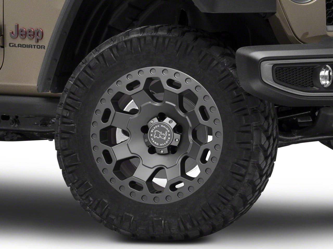Black Rhino Jeep Gladiator Warlord Matte Gunmetal Wheel; 20x9; -12mm ...