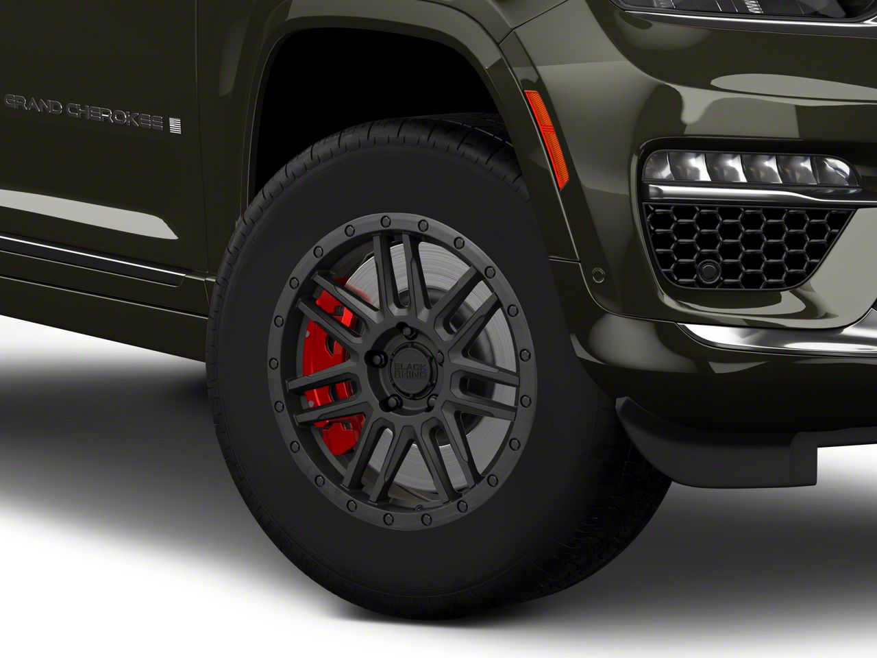 Black Rhino Jeep Grand Cherokee Arches Matte Black Wheel; 18x8; 30mm ...