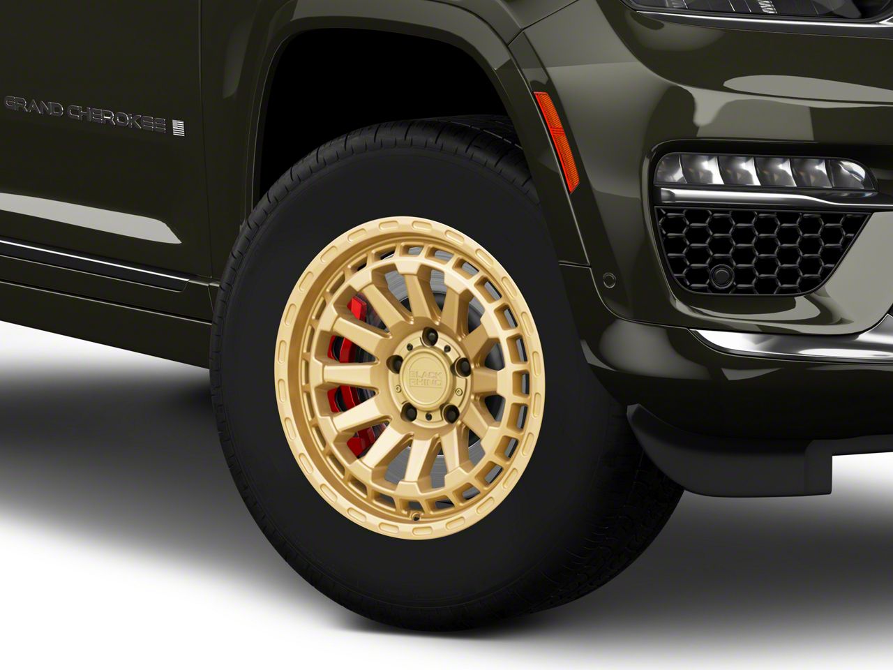 Black Rhino Jeep Grand Cherokee Raid Gold Wheel; 18x9.5; -18mm Offset ...