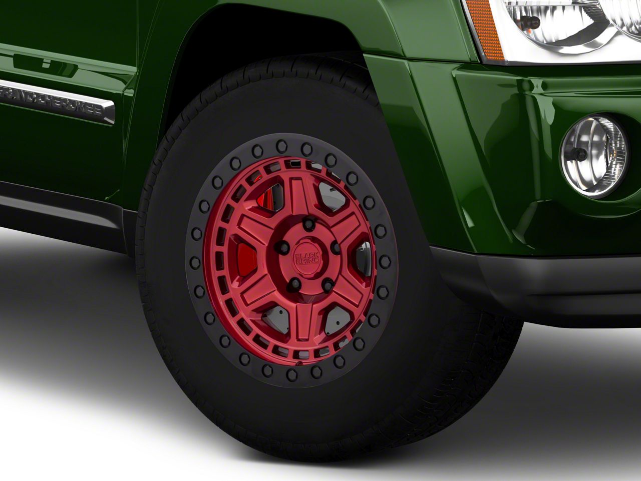 Black Rhino Jeep Grand Cherokee Reno Candy Red with Black Bolts Wheel ...