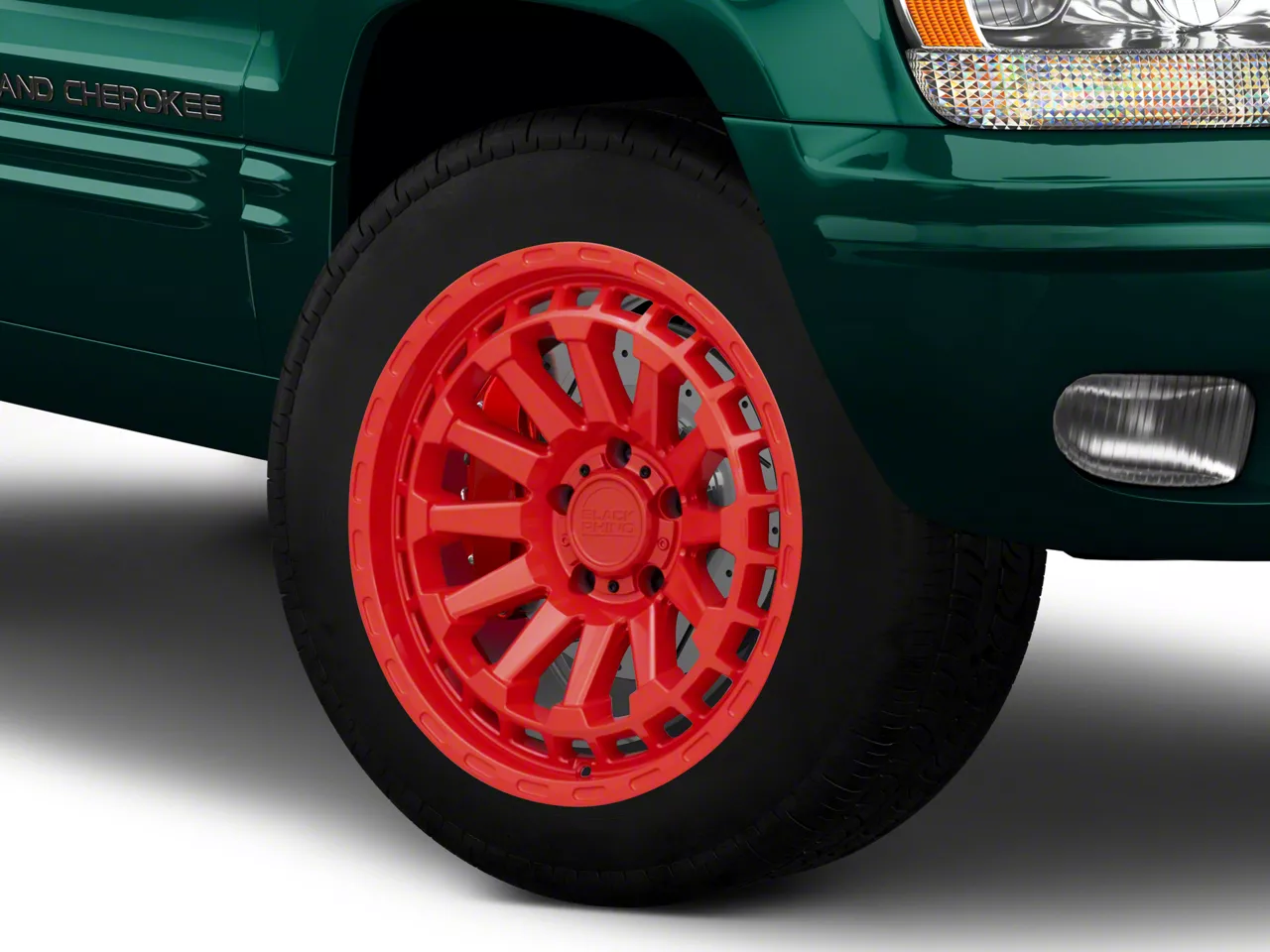 Black Rhino Jeep Grand Cherokee Raid Gloss Red Wheel; 18x9.5 1895RAD ...