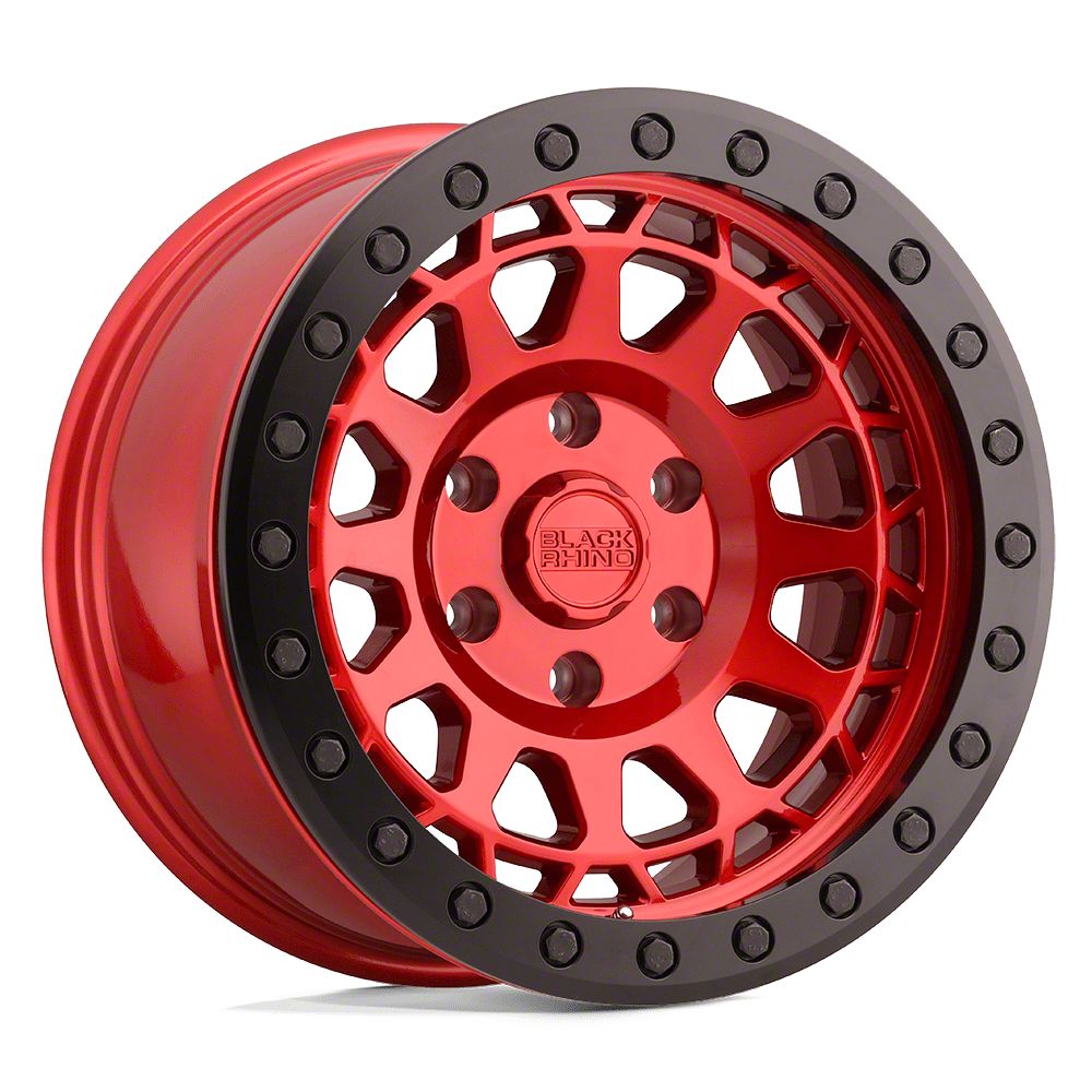 Black Rhino Jeep Wrangler Primm Beadlock Candy Red with Black Bolts ...