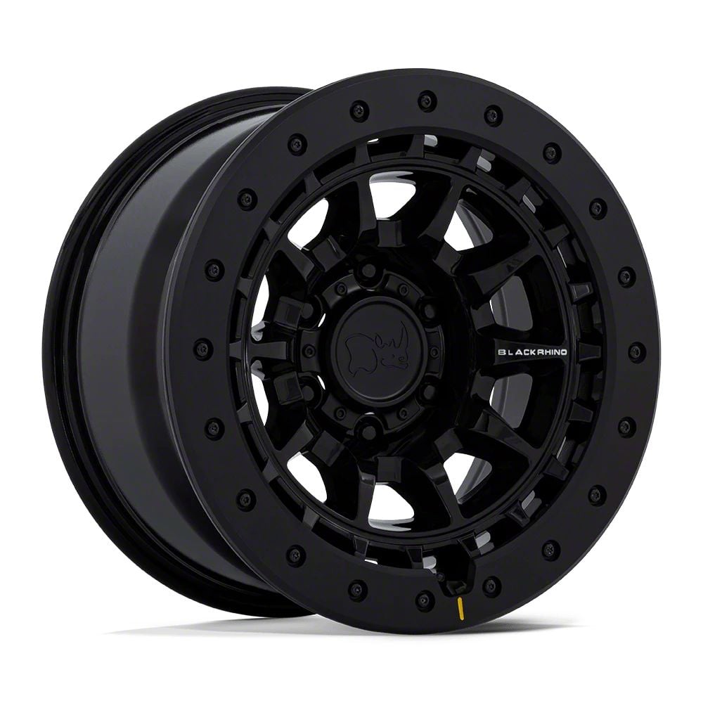 Black Rhino Jeep Wrangler Tusk Gloss Black Wheel; 17x8.5; 0mm Offset ...
