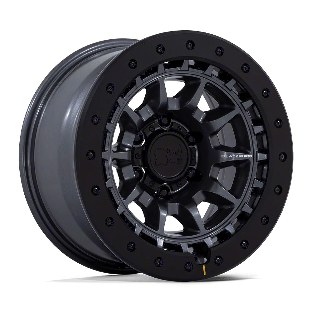 Black Rhino Jeep Wrangler Tusk Matte Gunmetal Wheel; 17x8.5 ...