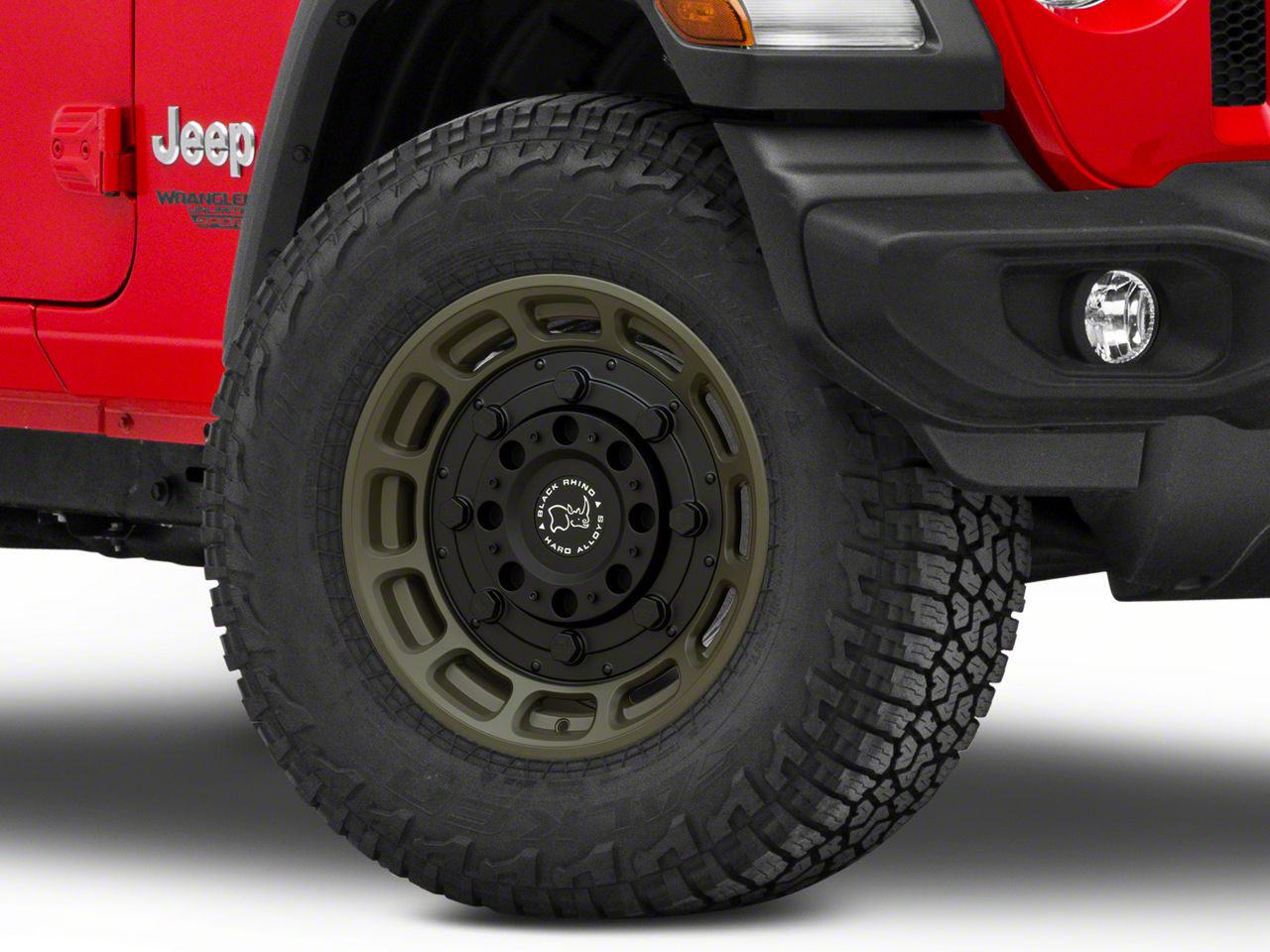 Black Rhino Jeep Wrangler Warthog Matte Olive Drab Green with Black ...