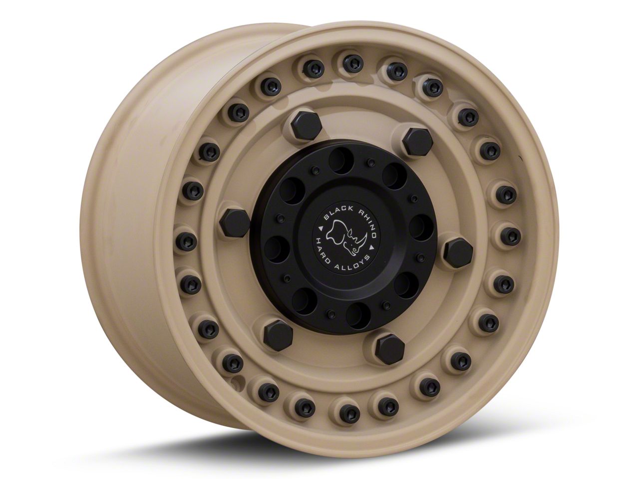 Black Rhino Jeep Wrangler Armory Desert Sand Wheel; 17x8; 30mm Offset ...