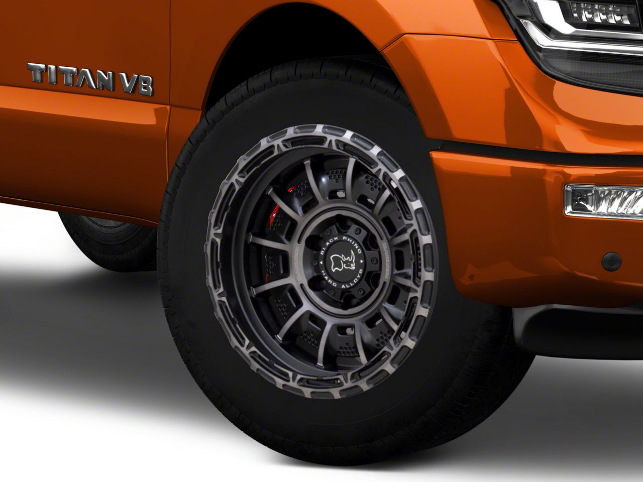 Black Rhino Titan Legion Matte Black with Gray Tint 6-Lug Wheel; 20x10 ...