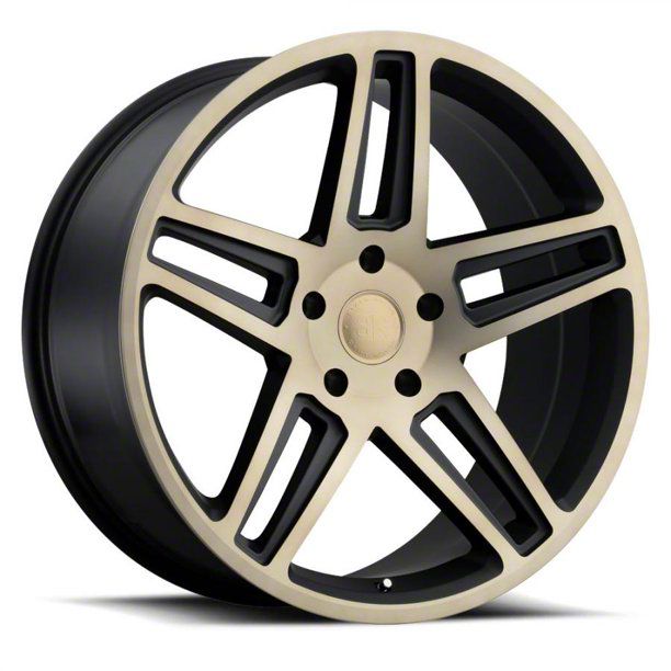 Black Rhino Titan Safari Dark Tint Matte Black Machined 6-Lug Wheel ...