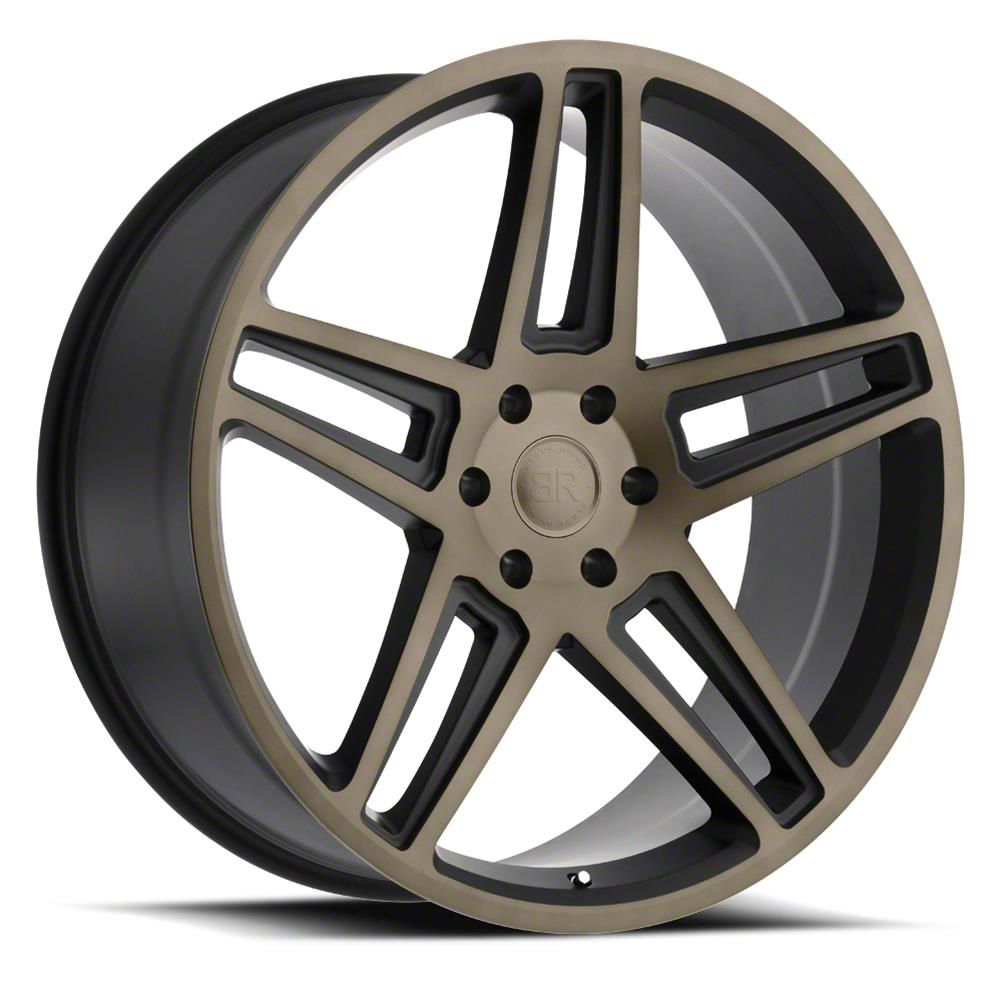 Black Rhino Titan Safari Dark Tint Matte Black Machined 6-Lug Wheel ...