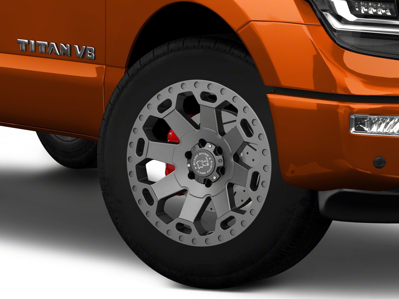 Black Rhino Titan Warlord Matte Gunmetal 6-Lug Wheel; 20x9; 12mm Offset ...
