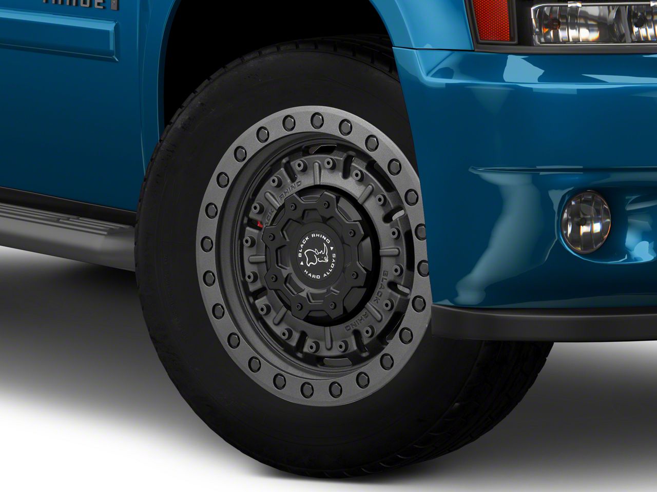 Black Rhino Titan XD Abrams Textured Matte Gunmetal 6-Lug Wheel; 20x9.5 ...