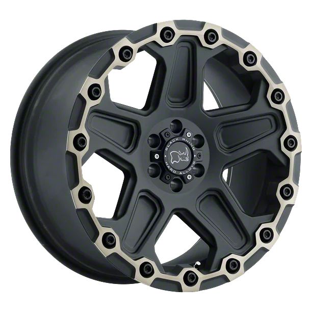 Black Rhino Titan XD Cog Dark Tint Matte Black Machined 6-Lug Wheel ...