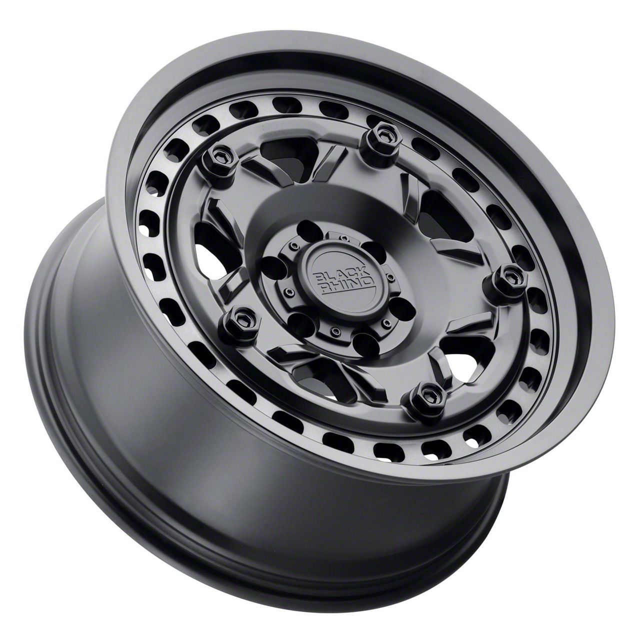 Black Rhino Titan XD Grange Matte Black with Machined Tint Ring 6-Lug Wheel; 18x9; -18mm Offset ...