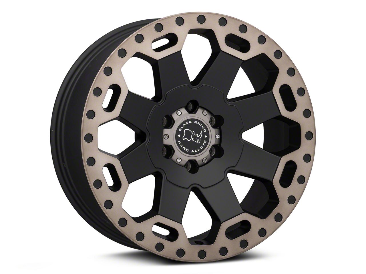 Black Rhino Titan XD Warlord Matte Black with Machined Dark Tint Lip 6 ...