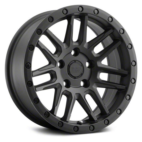 Black Rhino Tundra Arches Matte Black 6-Lug Wheel; 18x9.5; 12mm Offset ...