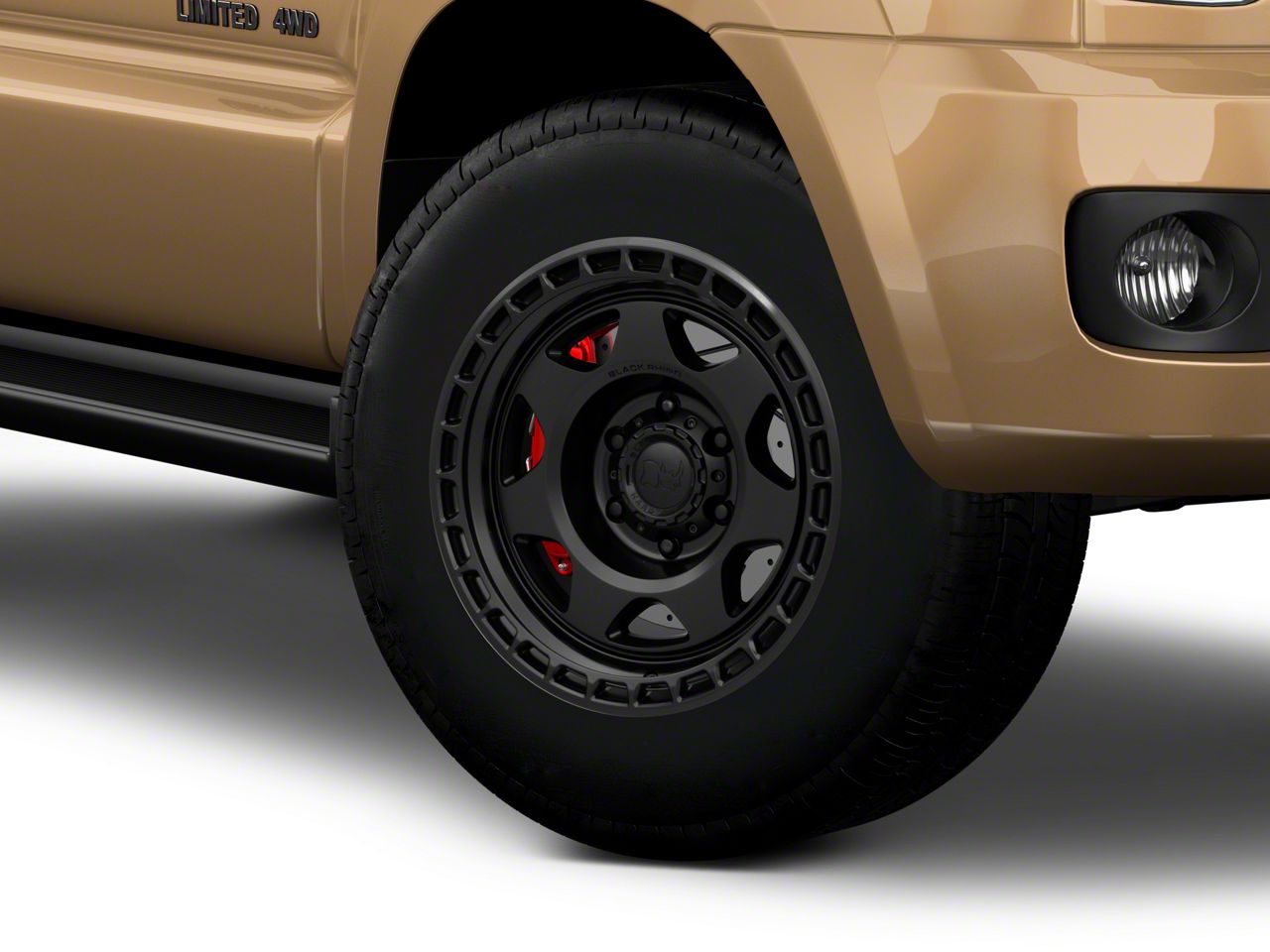 Black Rhino Toyota 4-Runner Voyager Matte Black 6-Lug Wheel; 17x8.5 ...