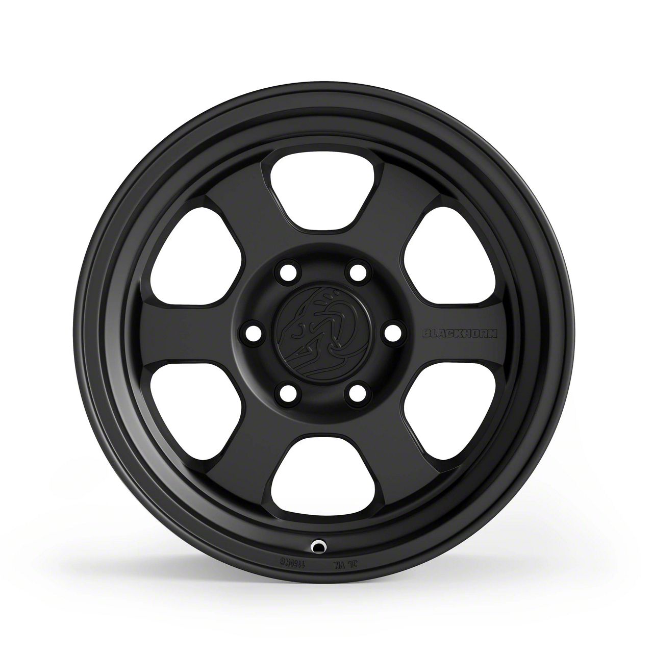 Blackhorn Offroad Bronco AR6 Obsidian Matte Black 6-Lug Wheel; 17x9 ...