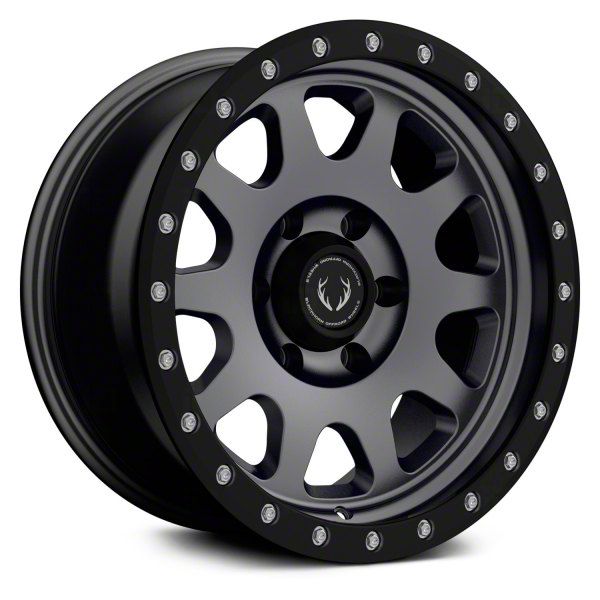 Blackhorn Offroad Jeep Gladiator BH02 Gunmetal with Black Lip Wheel ...
