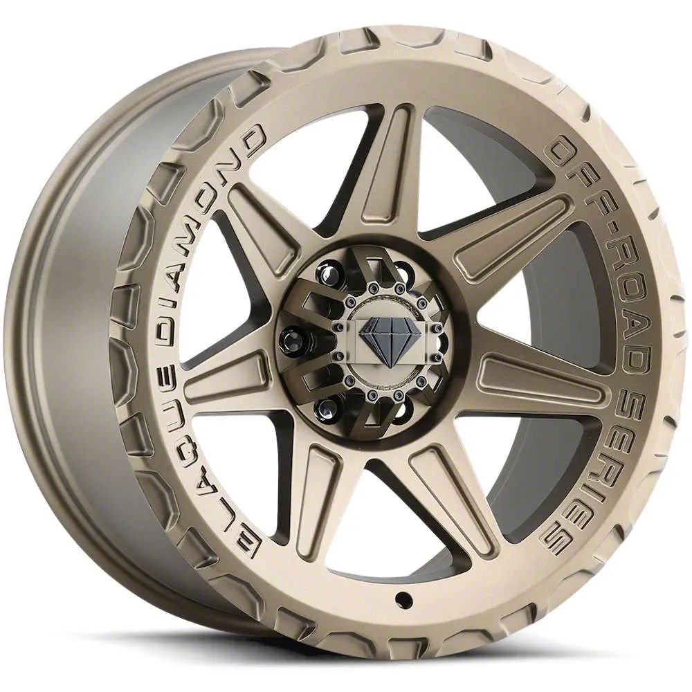 Blaque Diamond Wheels Jeep Gladiator BD-O102 Matte Bronze Wheel; 20x10 ...