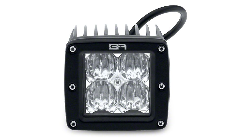 Body Armor 4x4 Bronco 3-Inch LED Cube Lights; Flood Beam 30041 ...