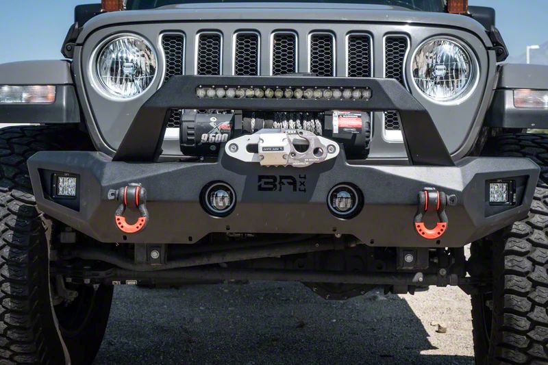 Body Armor 4x4 Jeep Wrangler 18-Inch Single Row Blackout LED Light Bar ...