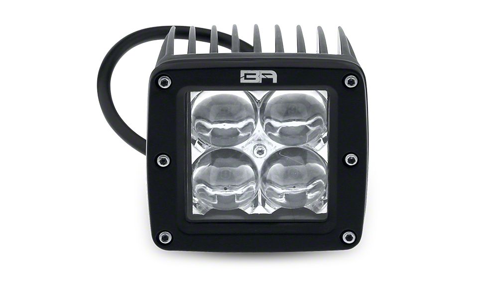 Body Armor 4x4 Jeep Wrangler 3-Inch LED Cube Lights; Spot Beam 30040 ...