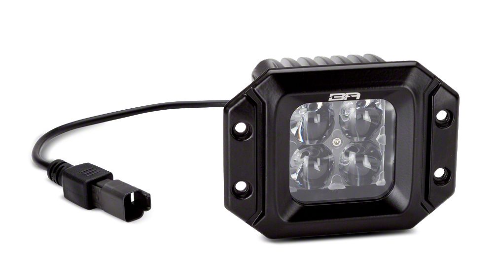 Body Armor 4x4 Jeep Wrangler 3 Series Flush Mount LED Cube Lights; Spot ...