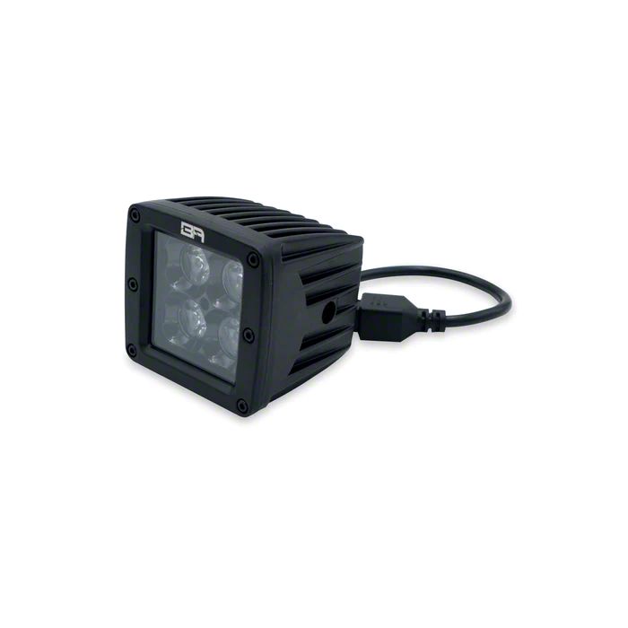 Body Armor 4x4 Jeep Wrangler Blackout LED Cube Lights; Spot Beam 30042 ...