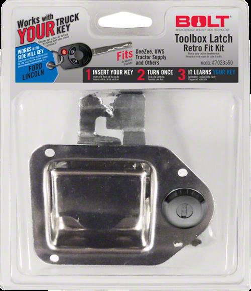 BOLT Lock Bronco Toolbox Latch Retro-Fit Kit for Side Cut Keys 7023550 ...