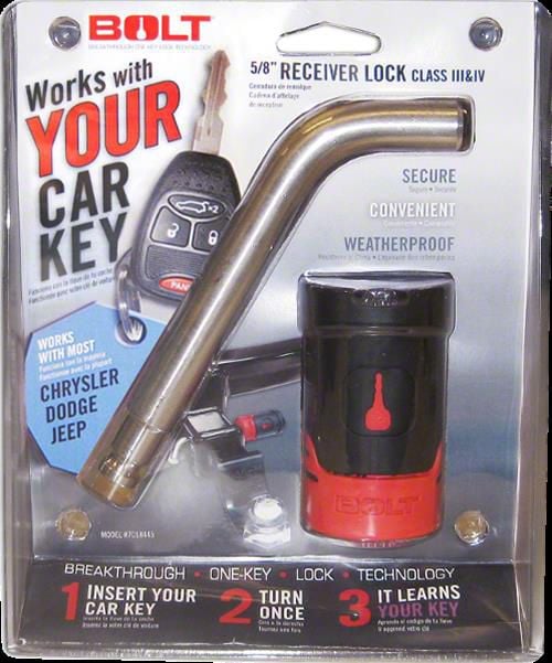BOLT Lock Jeep Cherokee 5/8-Inch Class III, VI and V Trailer Hitch Lock ...