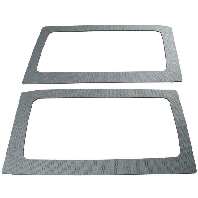 Jeep Wrangler Sound Deadening Rear Side Window Kit; Gray Leather Look ...