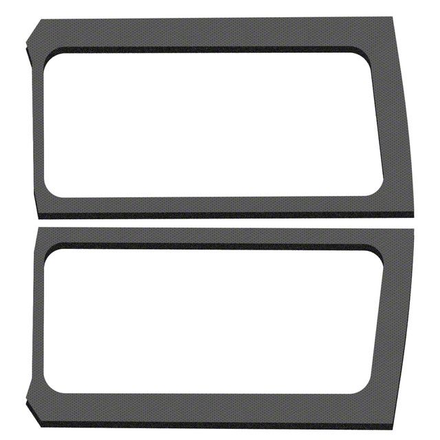 Jeep Wrangler Sound Deadening Rear Side Window Kit; Gray Leather Look ...